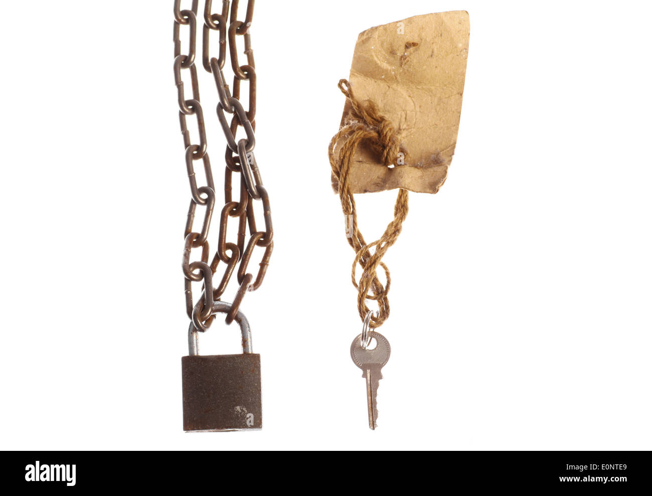 Steel chain padlock isolated hi-res stock photography and images - Alamy
