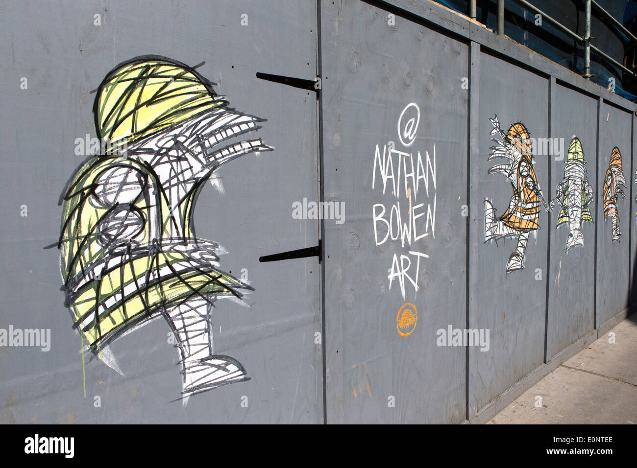 Street Art by Nathan Bowen, Southwark Street, London, England, UK Stock ...