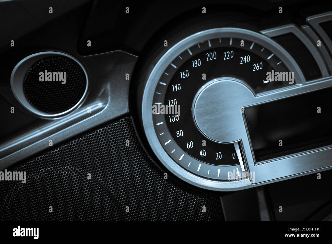 Detail of a speedometer of a motorcycle Stock Photo - Alamy