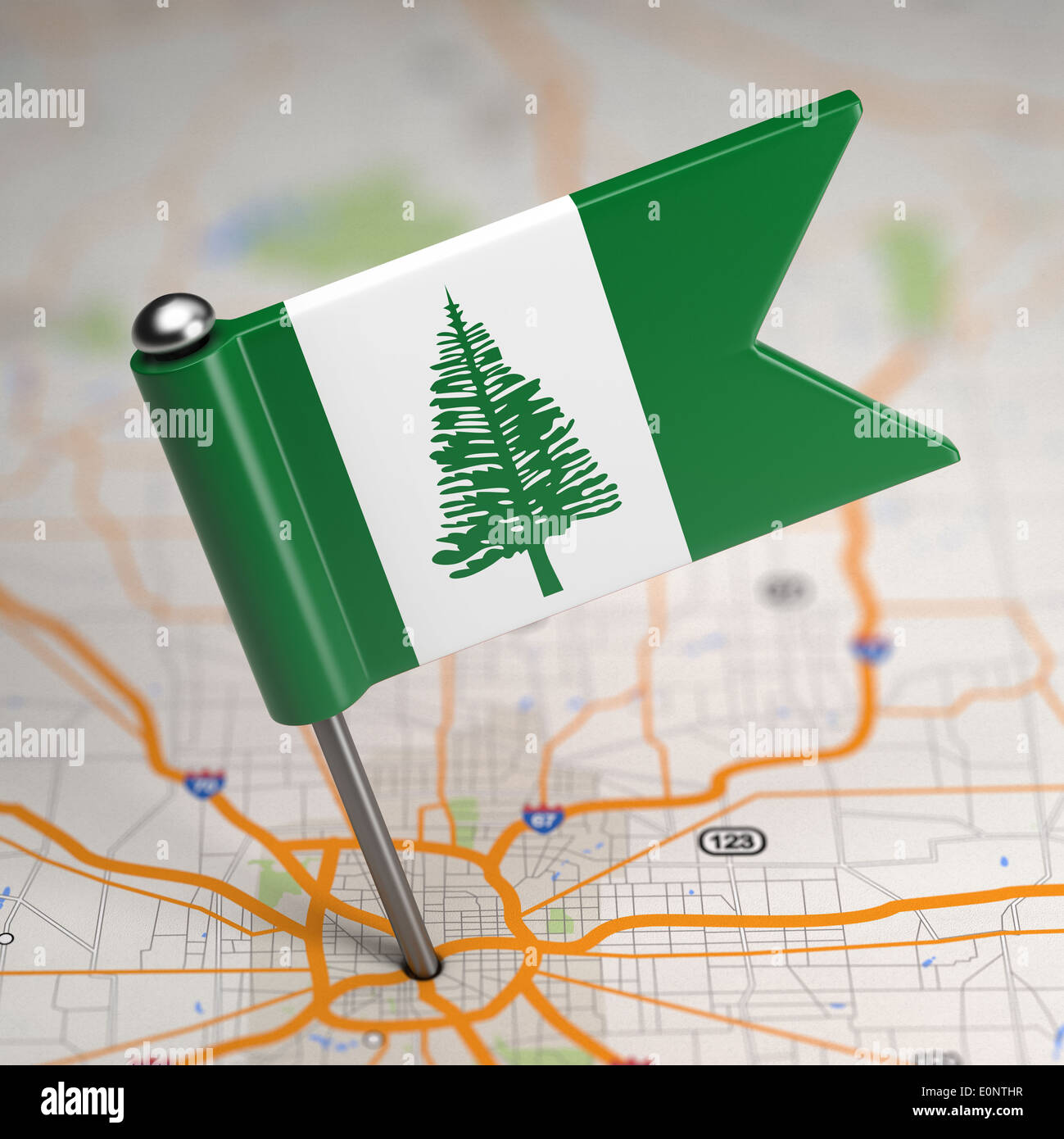 Norfolk island flag map hi-res stock photography and images - Alamy