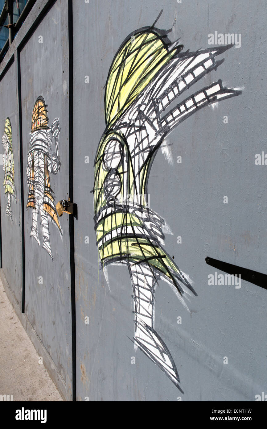 Street Art by Nathan Bowen, Southwark Street, London, England, UK Stock ...