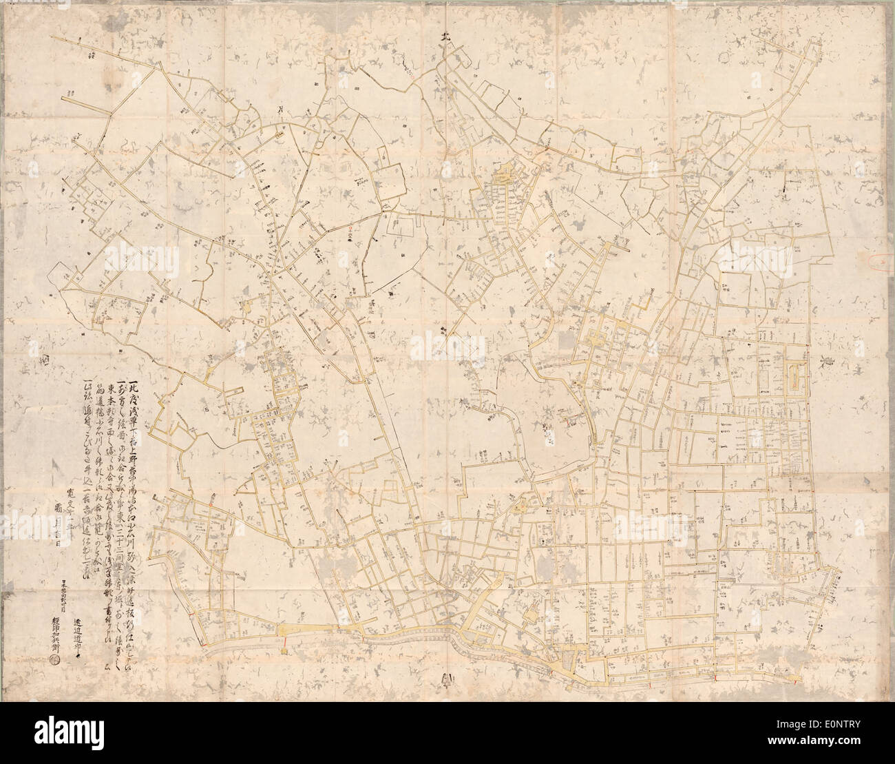 Plan of edo and its suburbs hi-res stock photography and images - Alamy