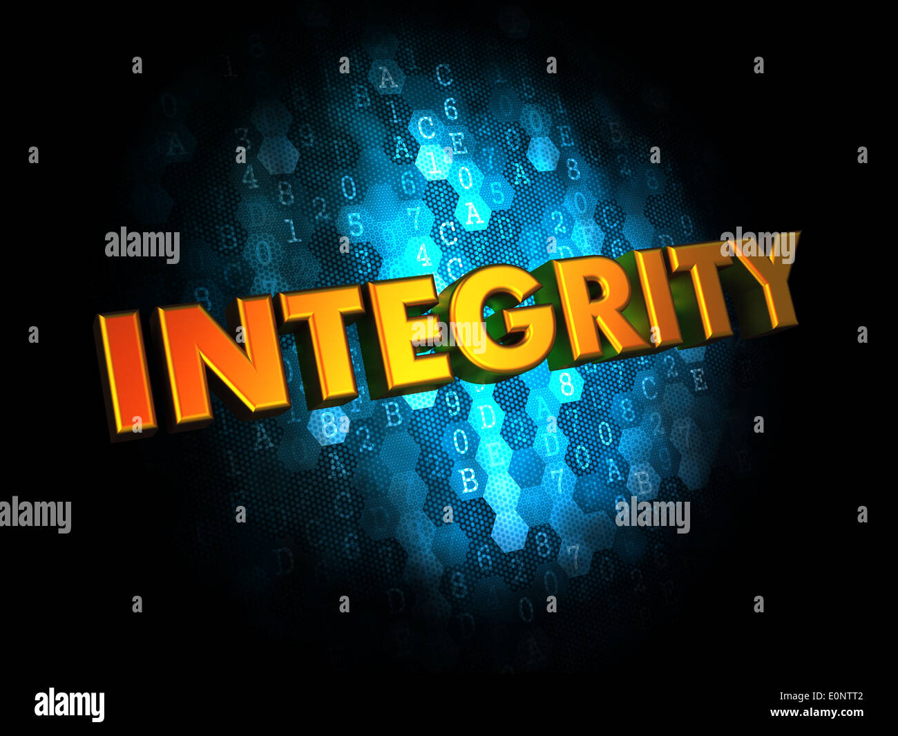 Integrity Concept on Digital Background Stock Photo - Alamy