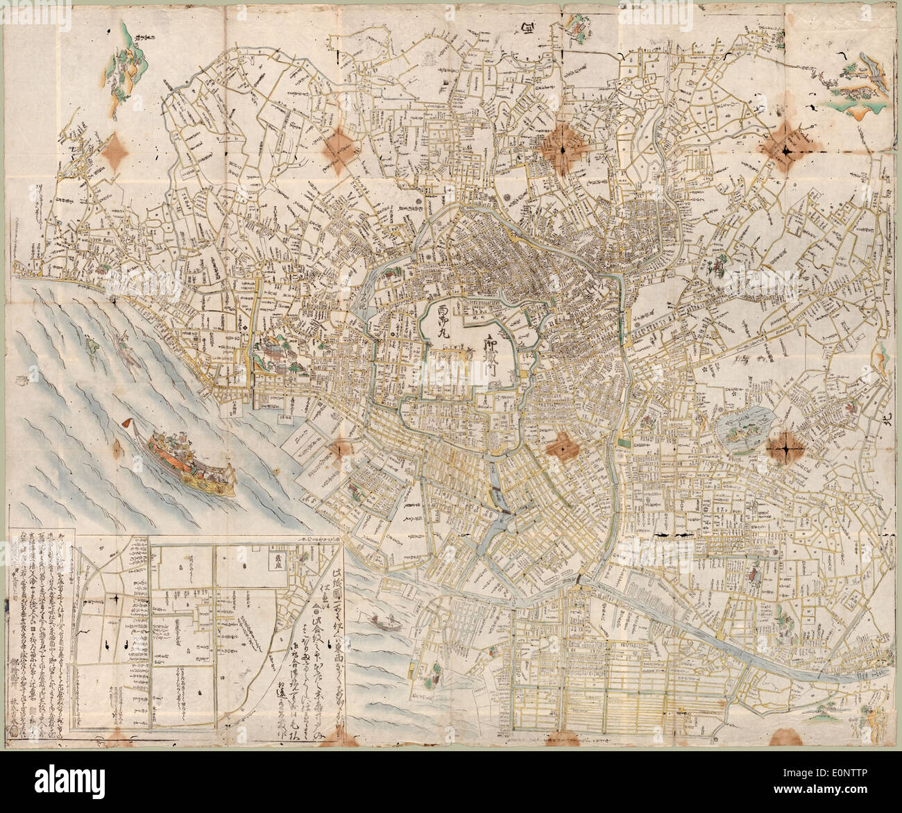 Edo era japan map hi-res stock photography and images - Alamy