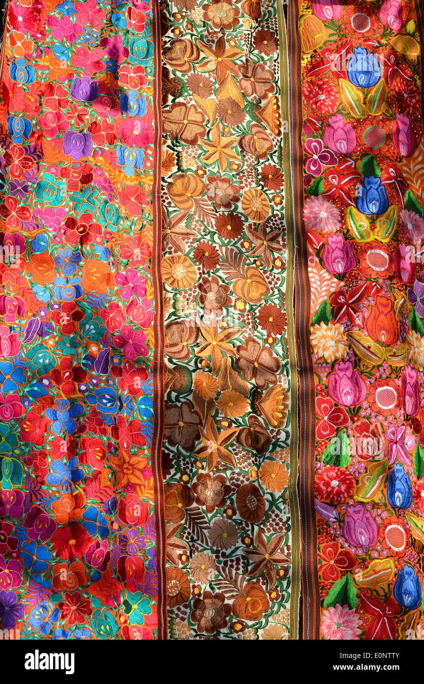 Traditional handmade mexican fabric Stock Photo - Alamy