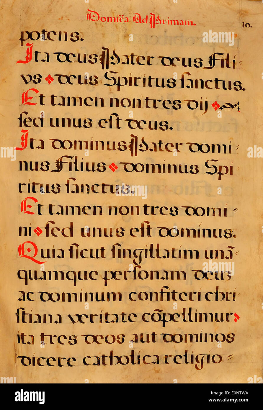 Spanish Chant Manuscript page 26 Stock Photo - Alamy