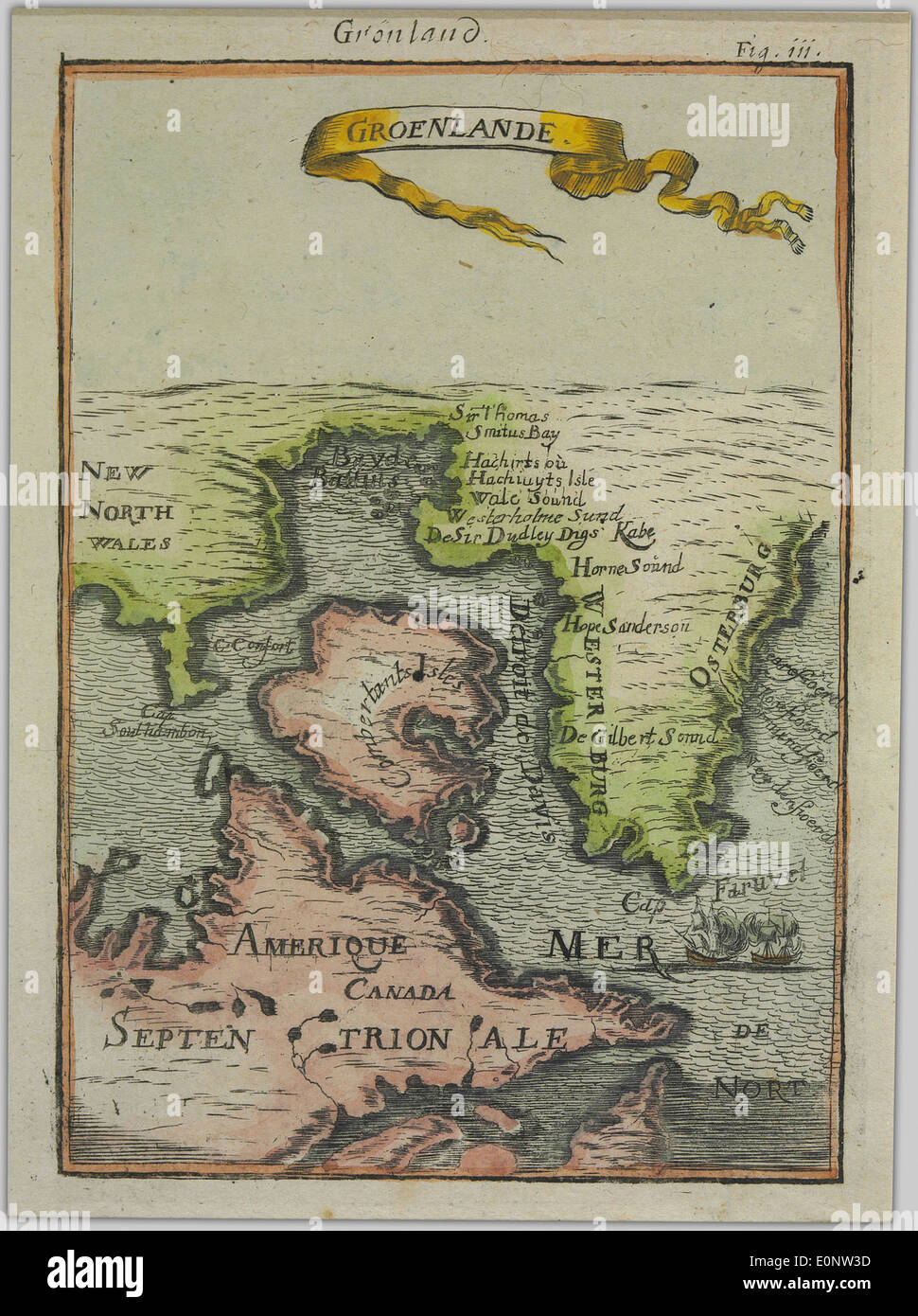 Historical map greenland hi-res stock photography and images - Alamy