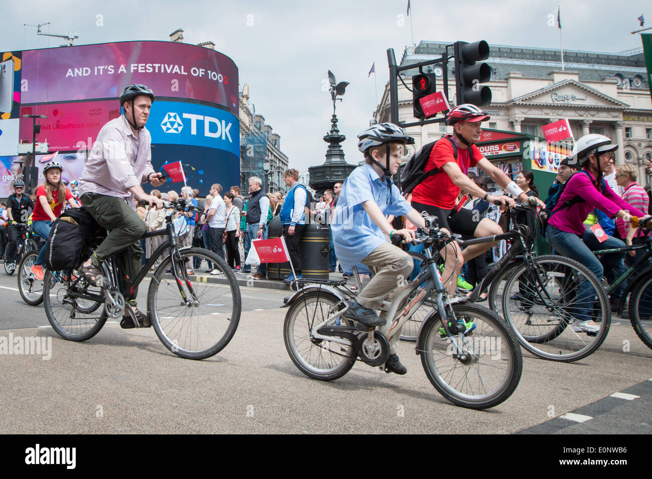 London, UK. 17th May, 2014. London Cycling Campaign's Space 4 Cycling ...