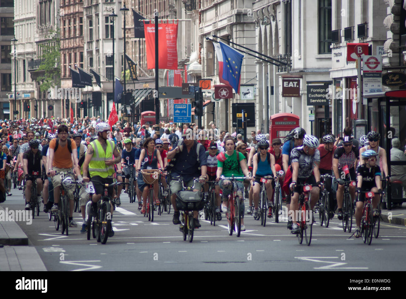 London, UK. 17th May, 2014. London Cycling Campaign's Space 4 Cycling ...