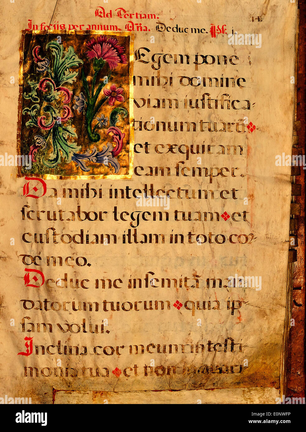 Page 034 of a Spanish Chant Manuscript, featuring religious choral ...