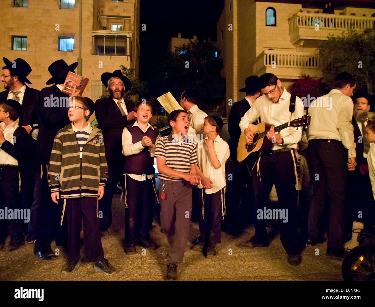 Jerusalem, Israel . 17th May, 2014. Orthodox Jewish men break out in ...