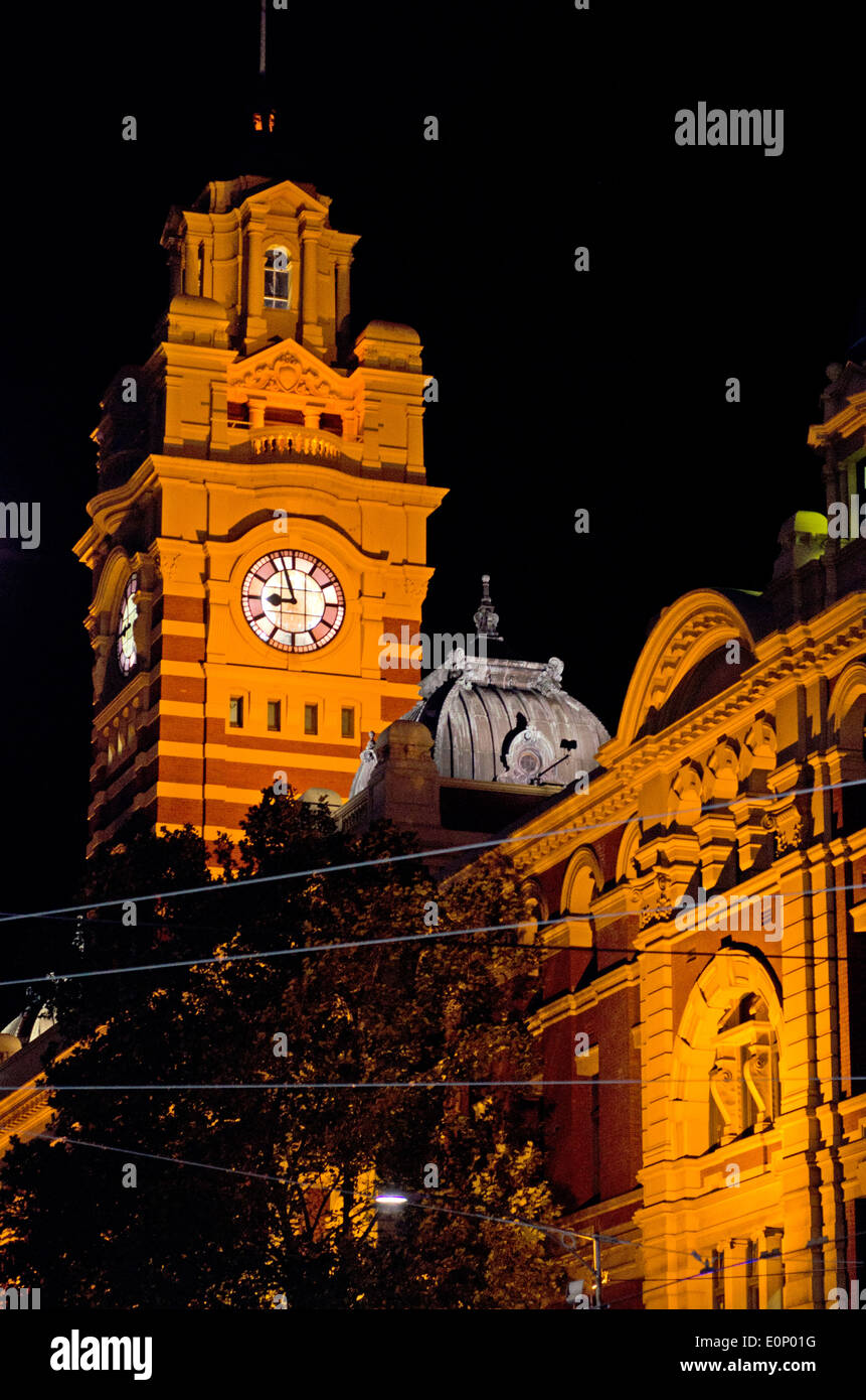 Flinders Street Station Clock Tower High Resolution Stock Photography ...