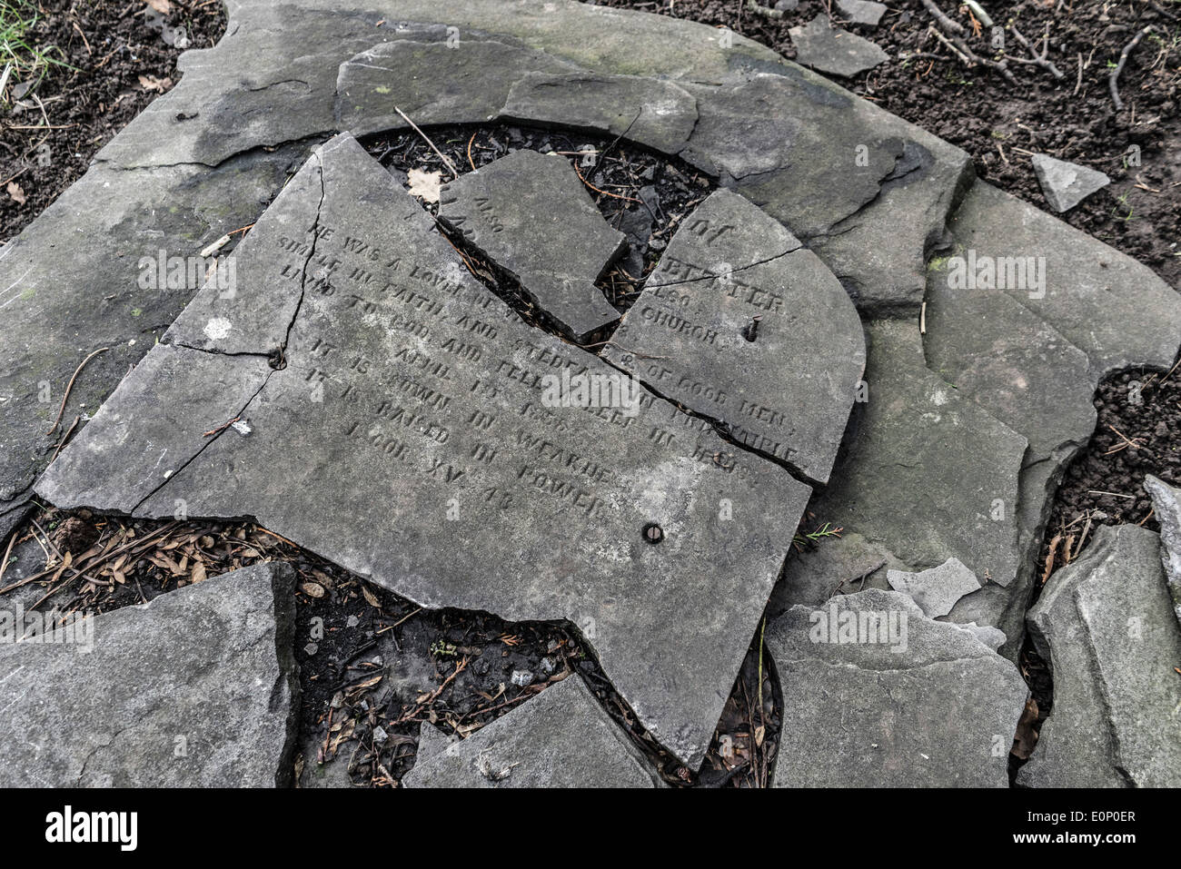 Broken Gravestone Grave High Resolution Stock Photography and Images ...