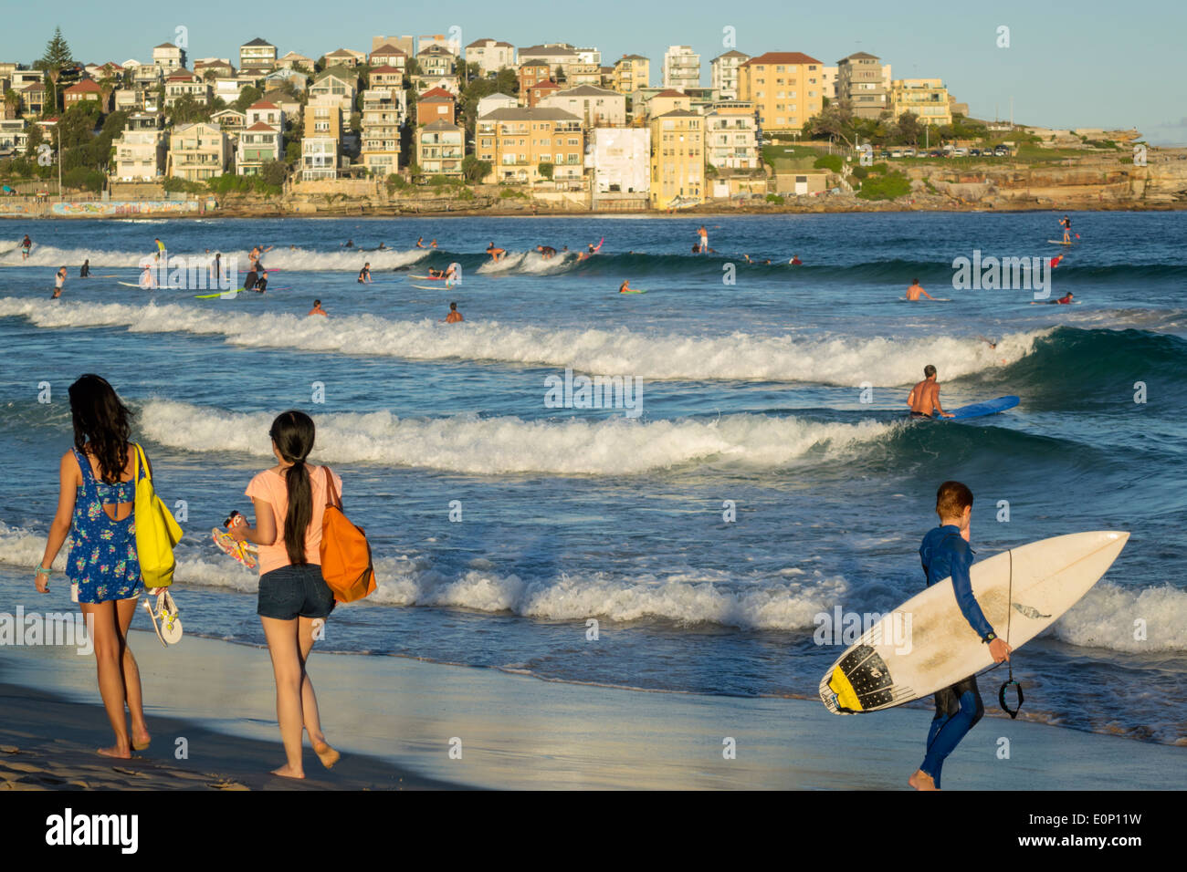 Sydney Australia,New South Wales,Bondi Beach,Pacific Ocean water,surf ...