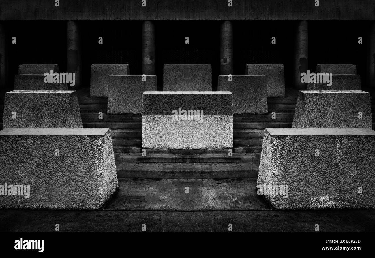 Built blocks Black and White Stock Photos & Images - Alamy