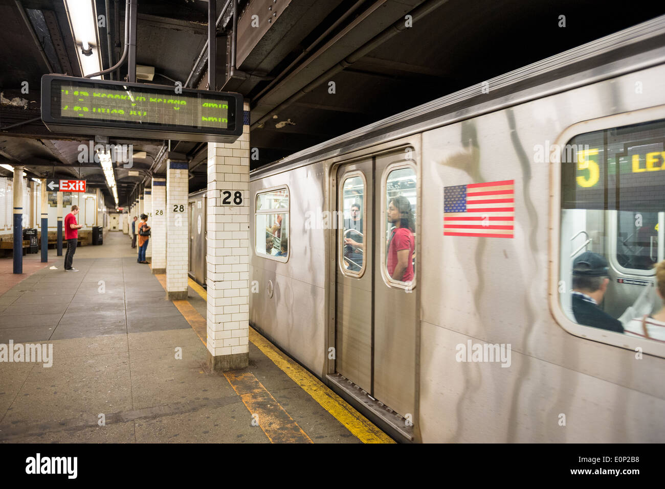 New York Subway Stock Photo - Alamy