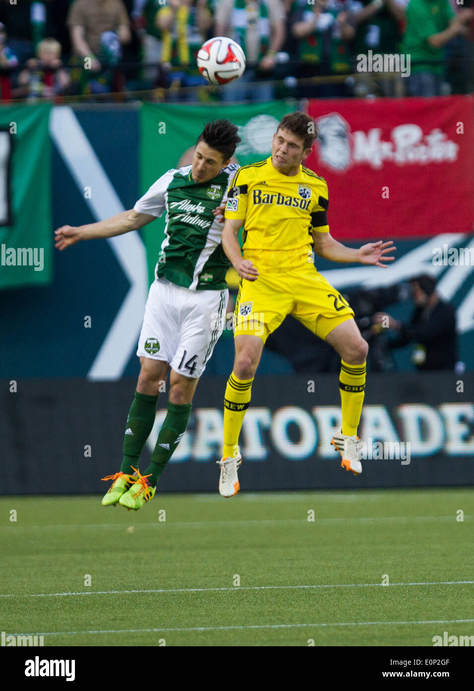 Portland, Oregon, USA. 17th May, 2014. Portland's BEN ZEMANSKI (14 ...