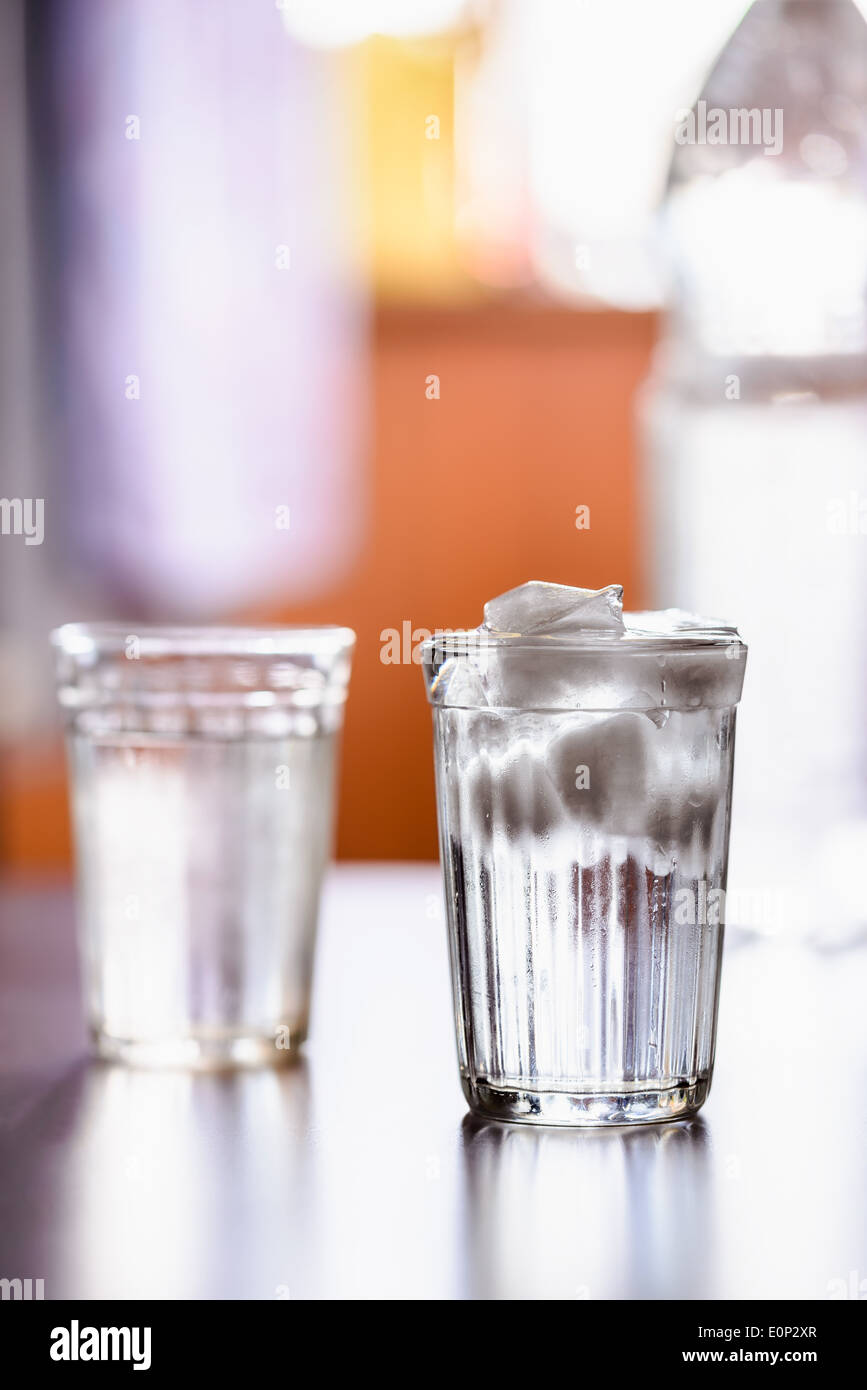 Glass of water ice cold condensation hi-res stock photography and ...