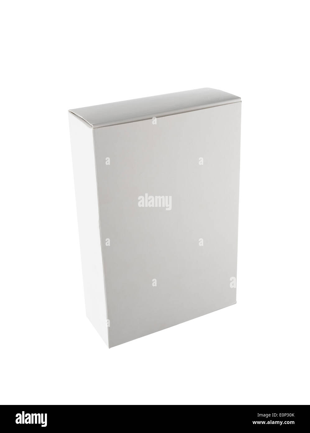 A simple white box isolated on white background Stock Photo - Alamy