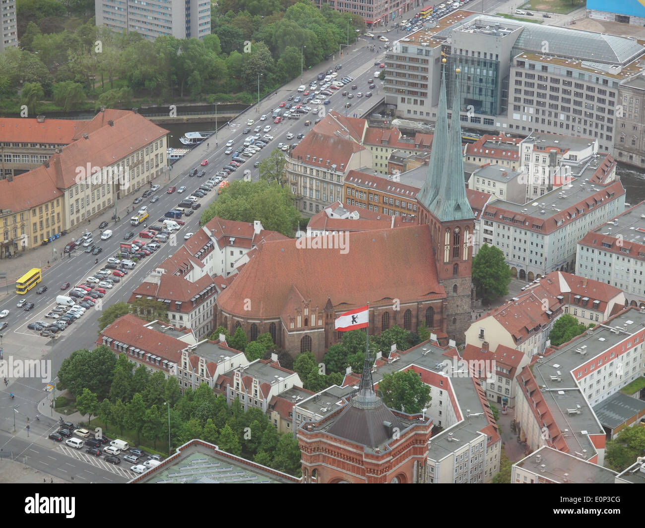 Aerial view of the city of Berlin in Germany Stock Photo - Alamy