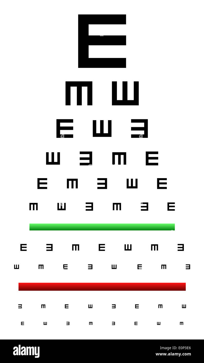 Classic Eye Chart Test For Young Children Or People With Disabilities ...