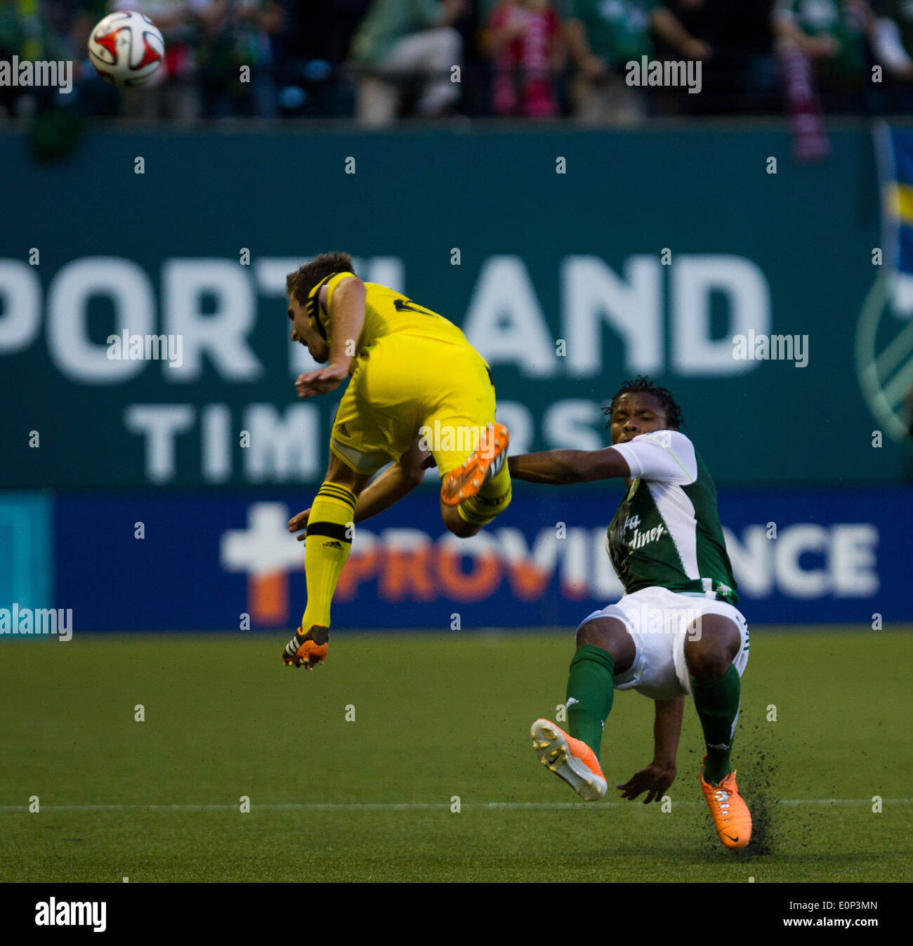 Portland, Oregon, USA. 17th May, 2014. Portland's ALVAS POWELL (2 ...