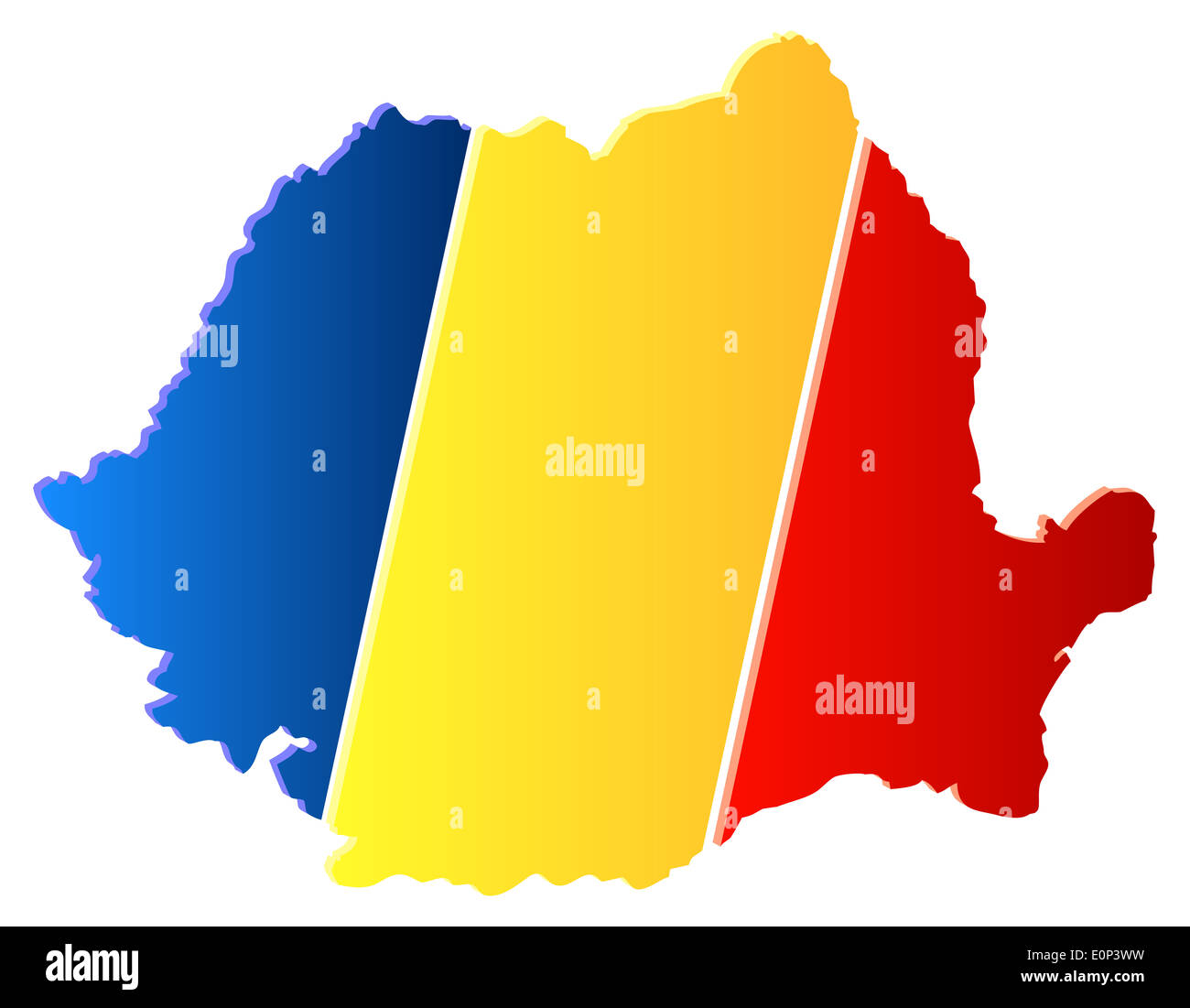 Romania map hi-res stock photography and images - Alamy