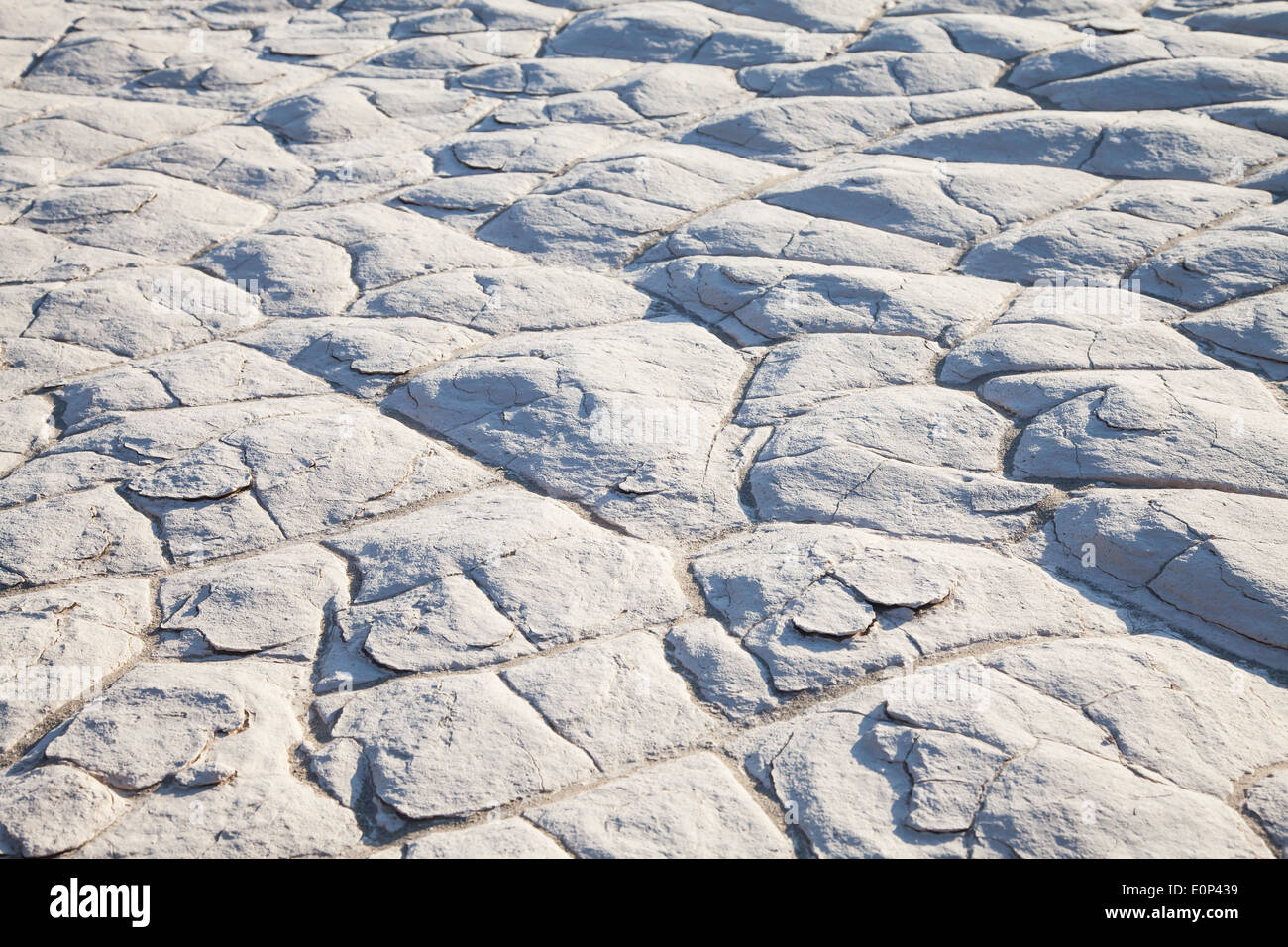 Death Valley, California. Detail of salt residue in the desert Stock ...