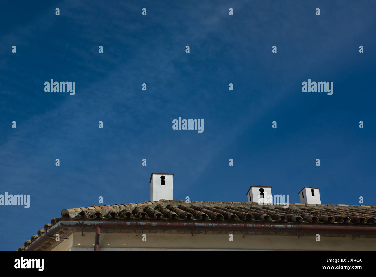Arabic chimney at cordoba jewish quarter Stock Photo - Alamy