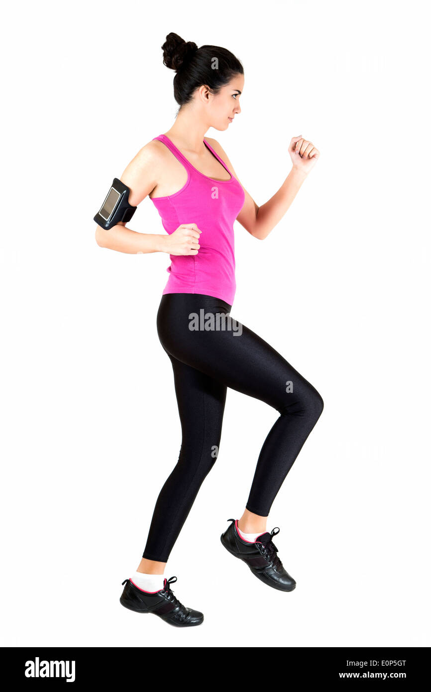 Woman steps studio hi-res stock photography and images - Alamy