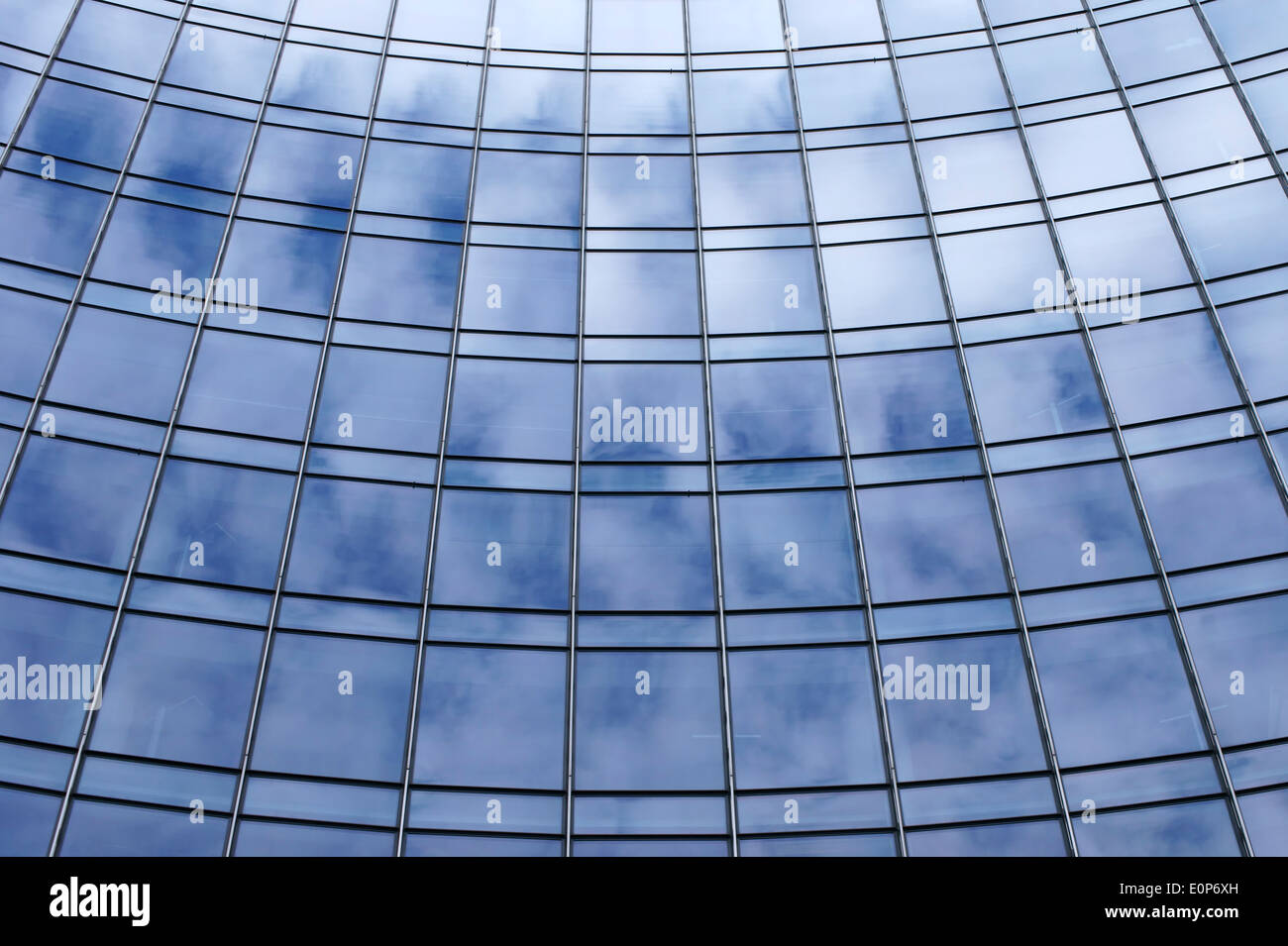 Cloud reflections in the window Stock Photo - Alamy