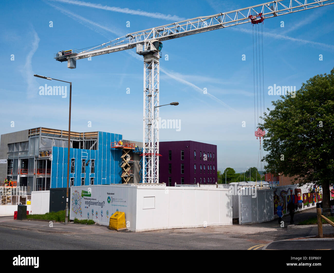 Part of the Oldham College Campus new build, Oldham, Greater Manchester ...