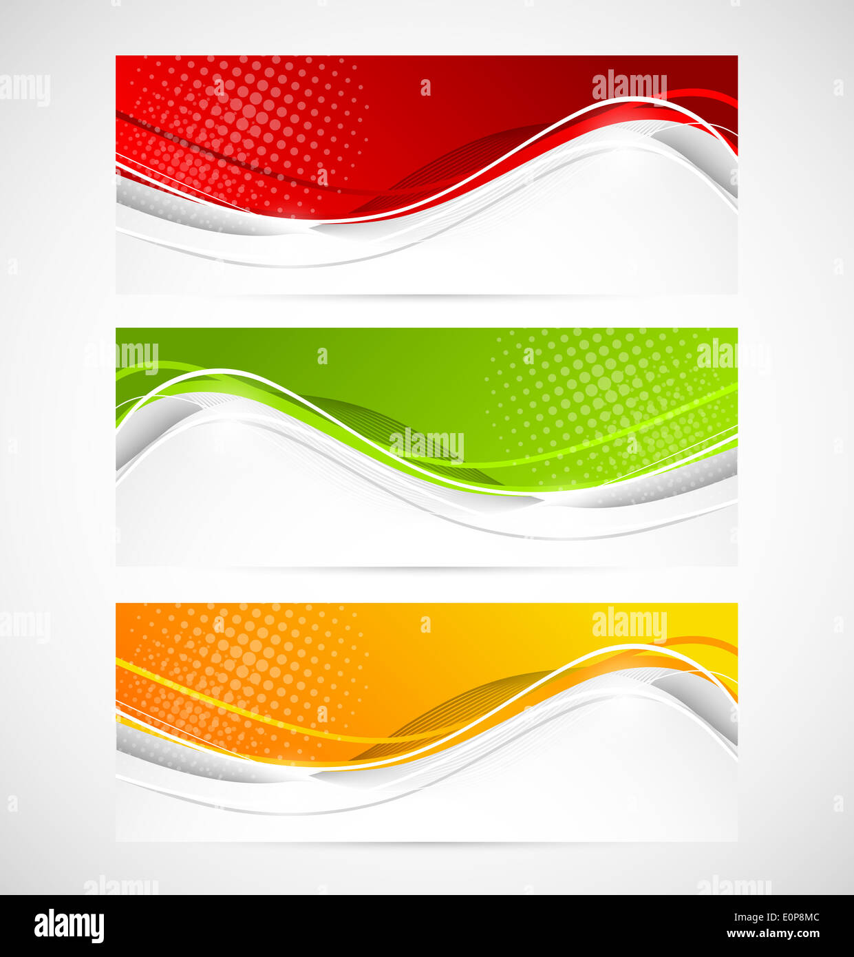 Colourful wavy banners hi-res stock photography and images - Alamy