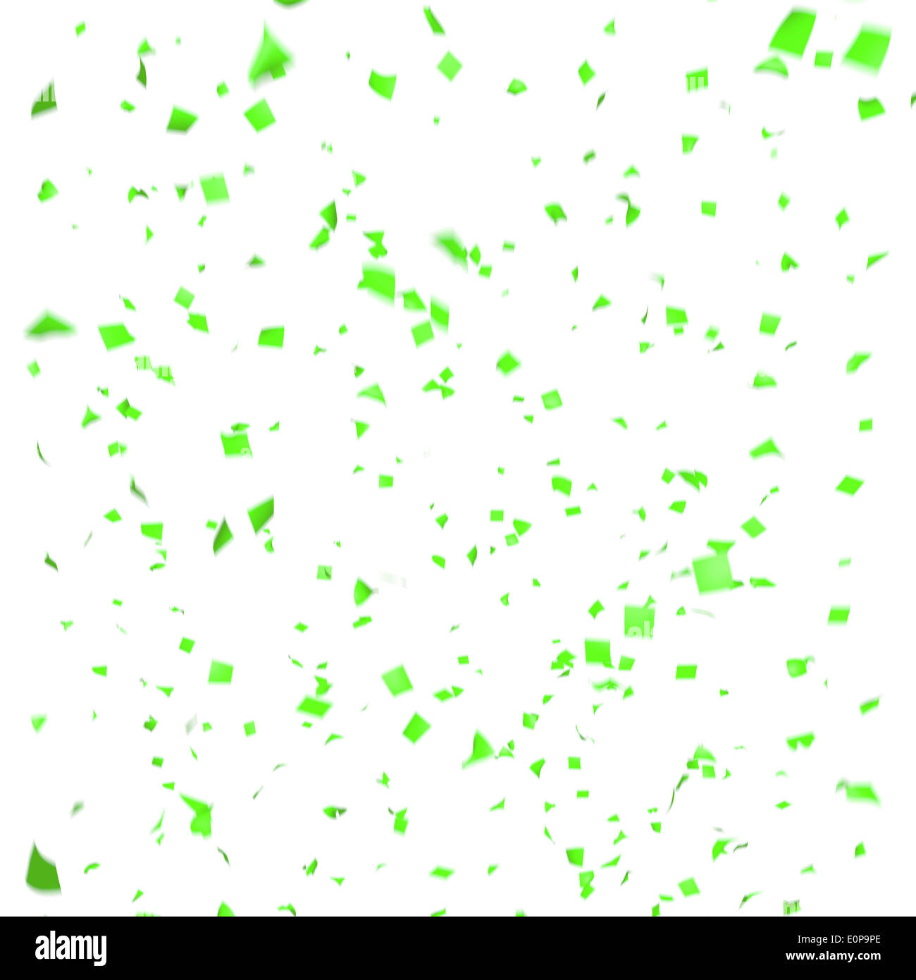 Green paper in flight isolated on a white background Stock Photo - Alamy