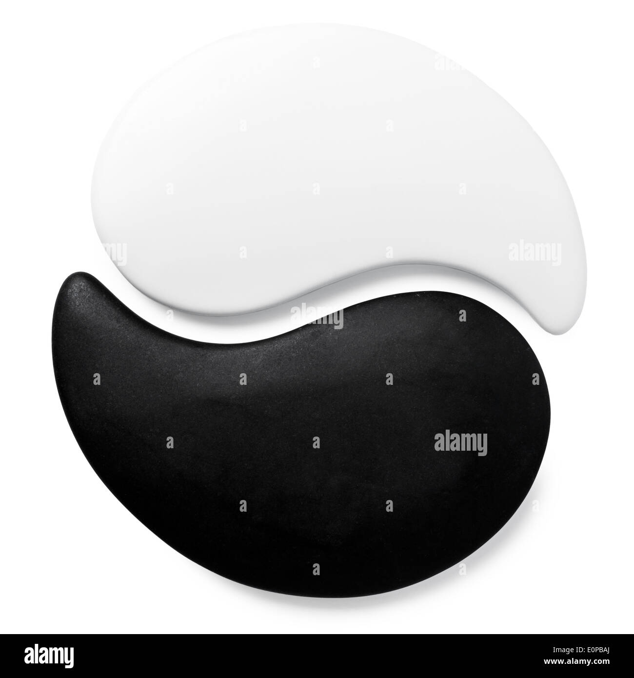 symbol Yin-Yang of stone texture, the sign of the two elements is ...