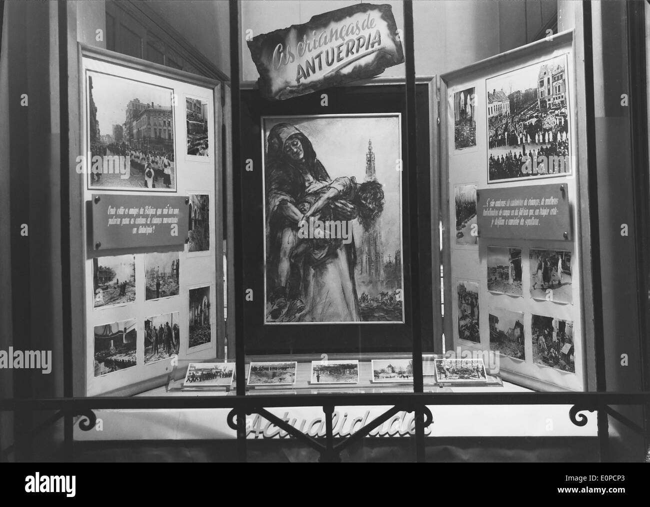 The 10th Anniversary Exhibition of the Third Reich in Lisbon, held in ...