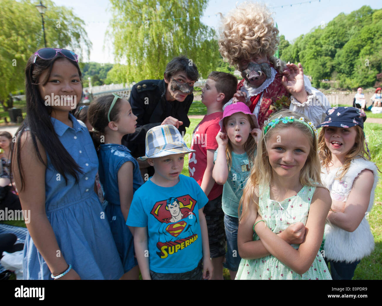 Superman crowd hi-res stock photography and images - Alamy