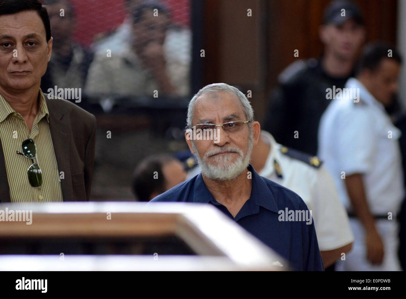 Cairo, Egypt. 18th May, 2014. Egyptian Brotherhood's supreme guide ...