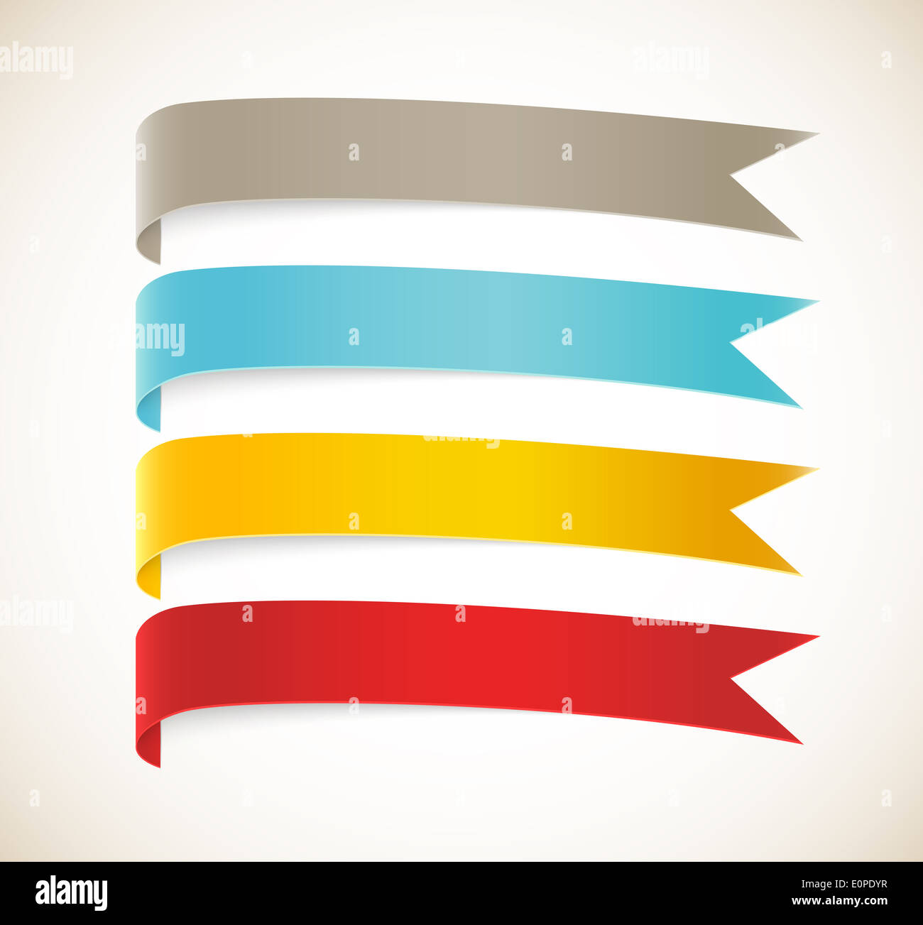 Set of ribbons Stock Photo - Alamy