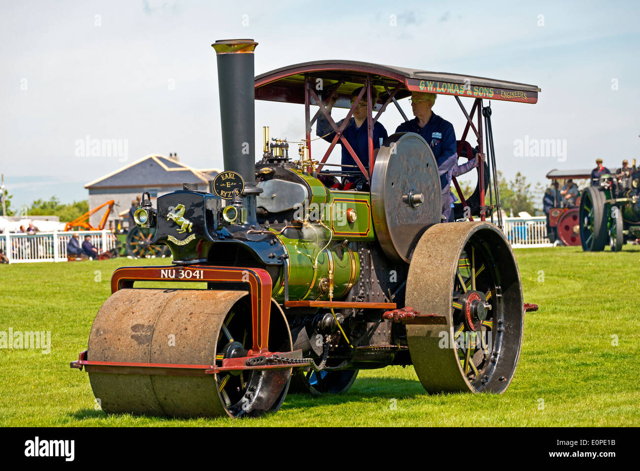 Vintage rally Mona Anglesey North Wales Uk Stock Photo - Alamy