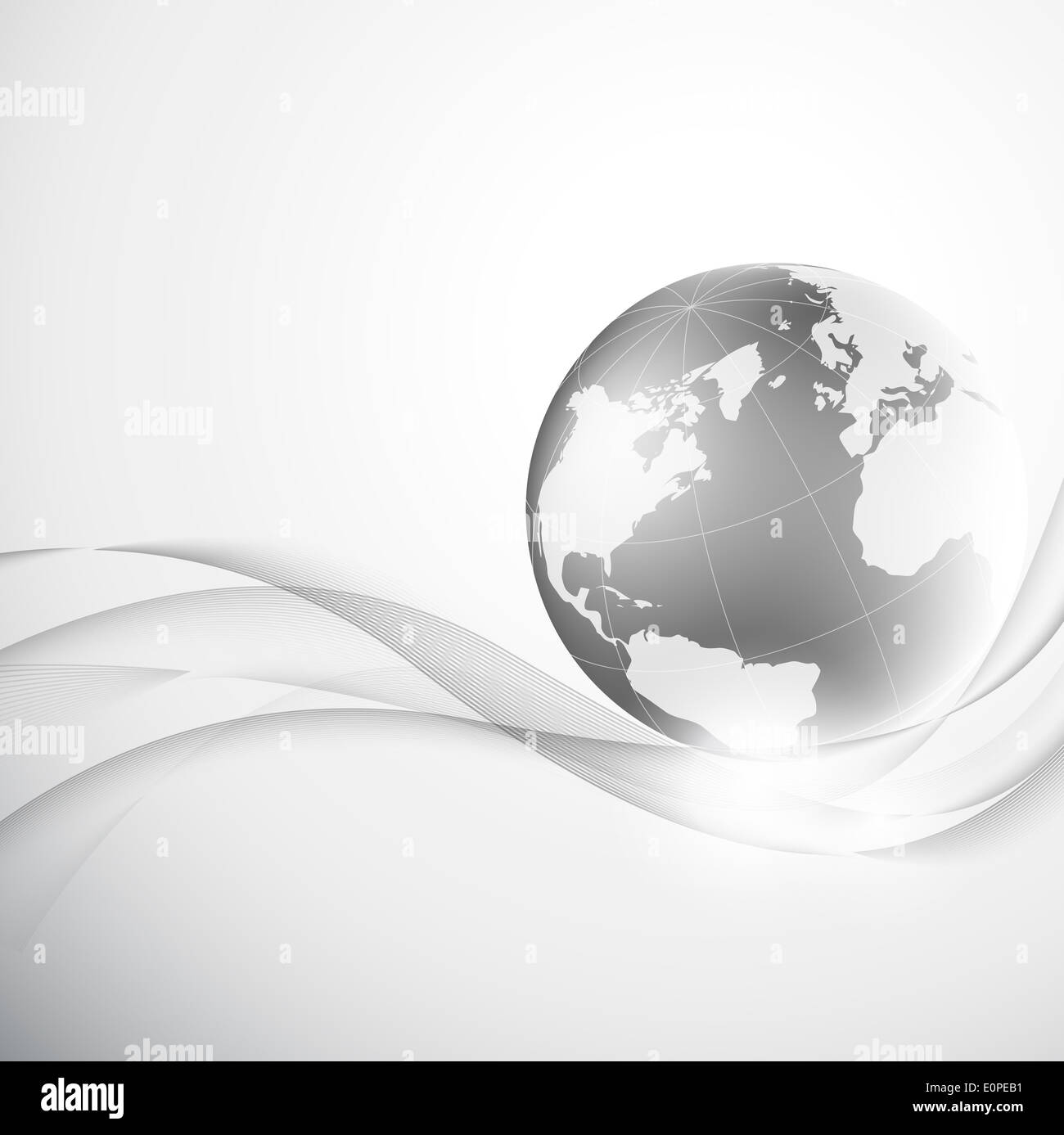 Abstract gray background with globe Stock Photo - Alamy