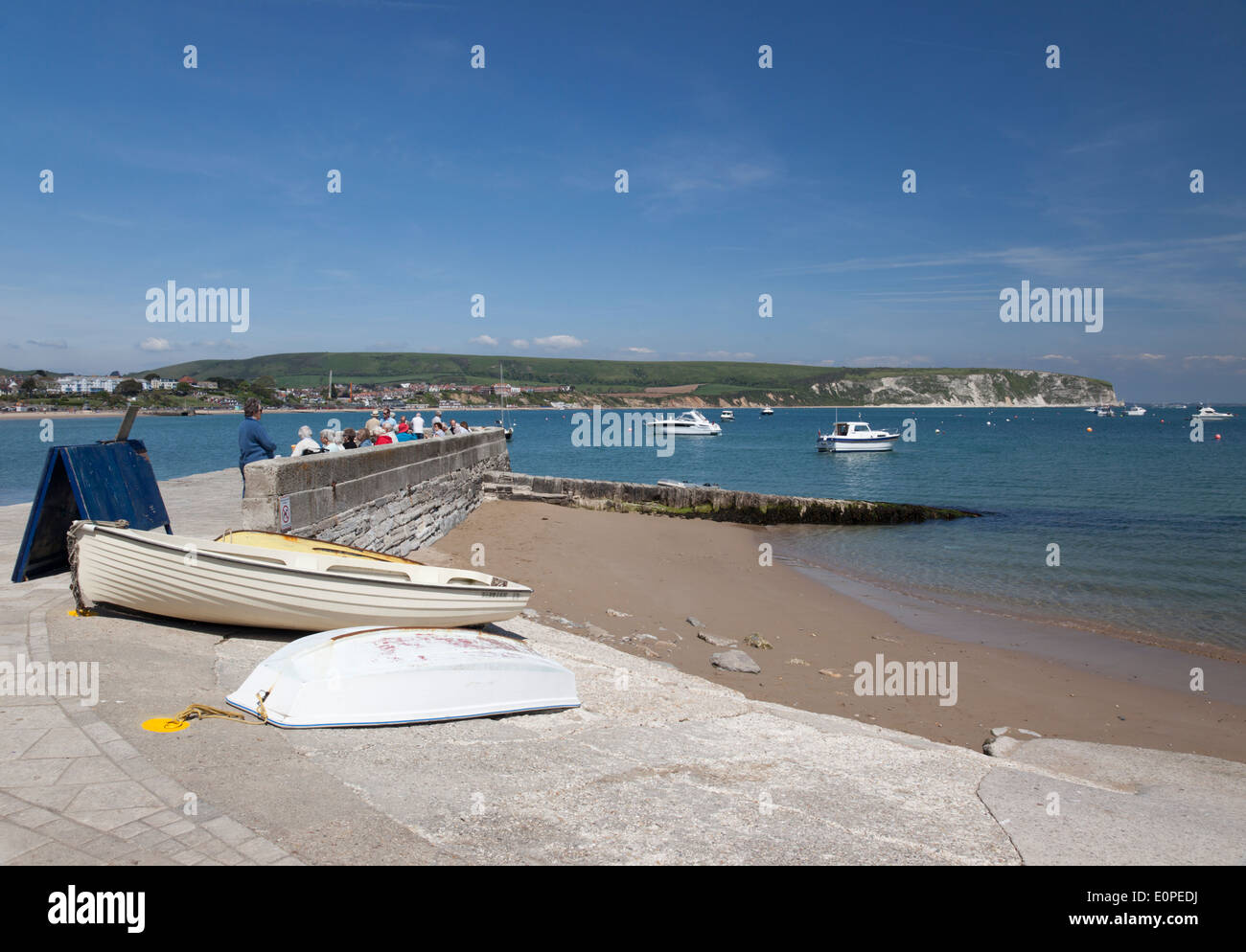 Swanage harbour, Isle of Purbeck, Dorset, England, UK Stock Photo - Alamy