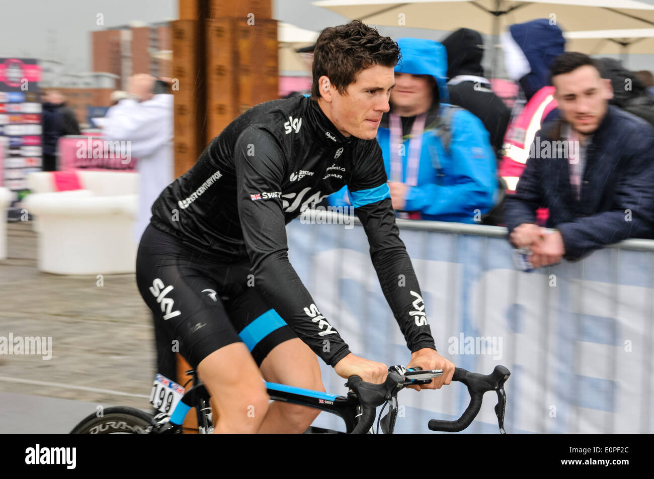 Belfast, Northern Ireland. 10 May 2014 - Ben Swift (GB, Team Sky Stock ...