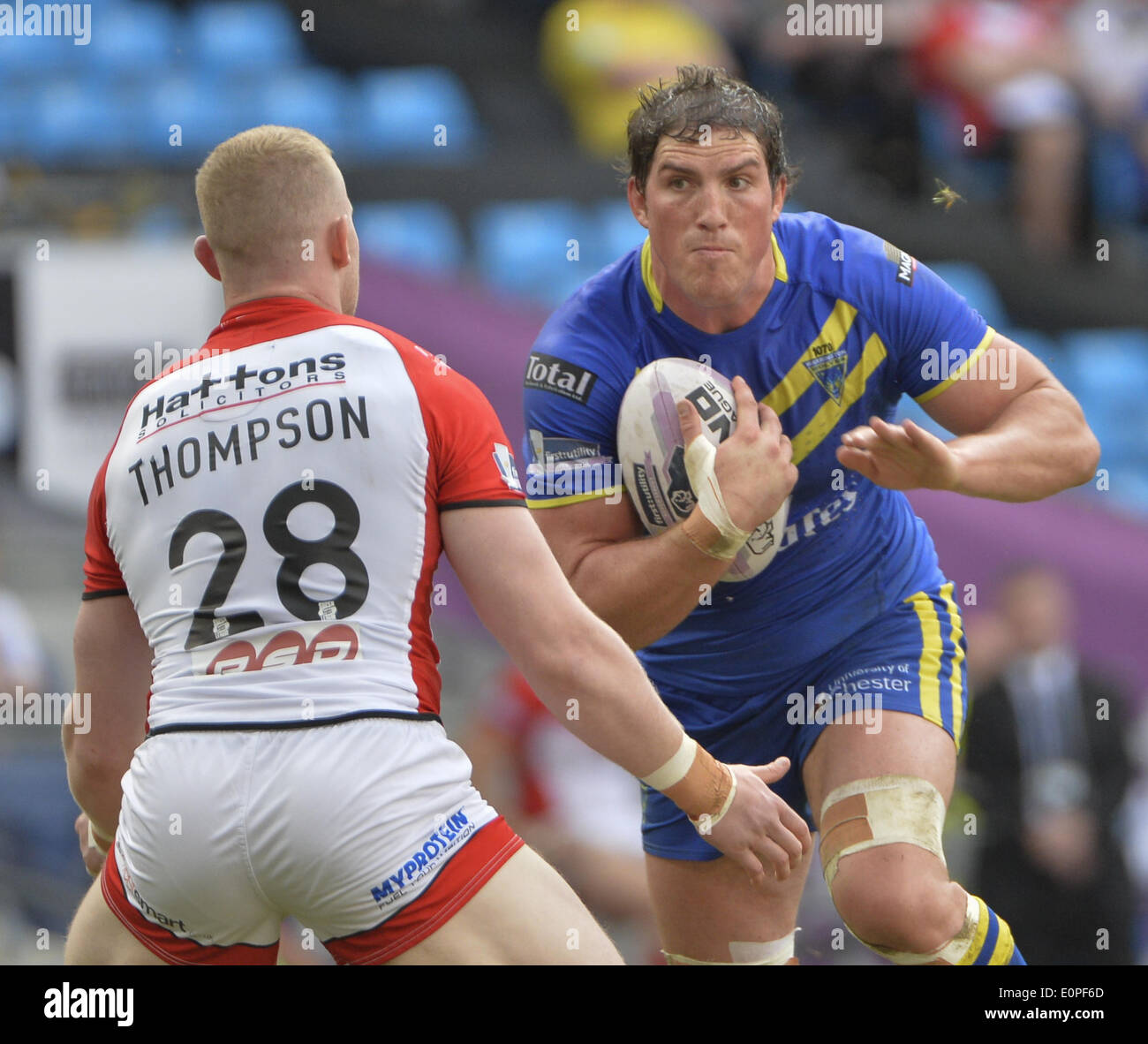 Manchester, Greater Manchester, UK. 18th May, 2014. Warrington Wolves ...