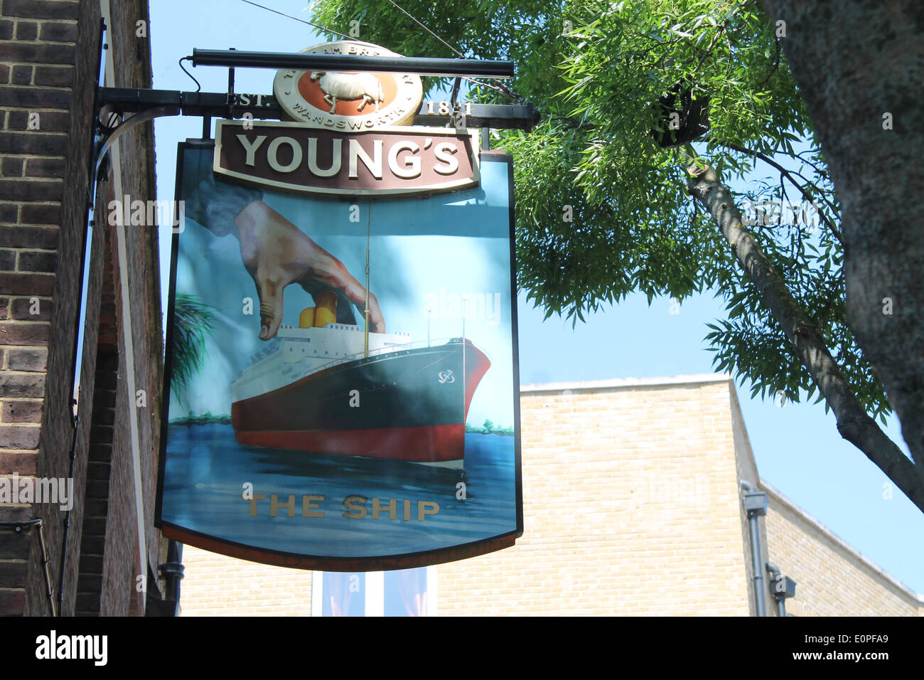 Pub sign - The Ship. Rotherhithe, London Stock Photo - Alamy