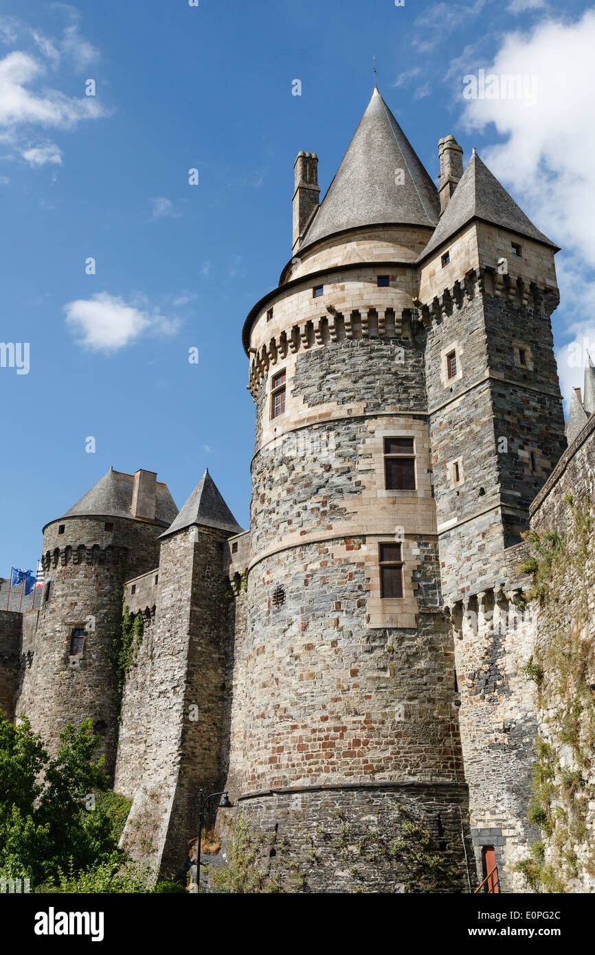 Château de Vitré, Vitré, Brittany, France Stock Photo - Alamy