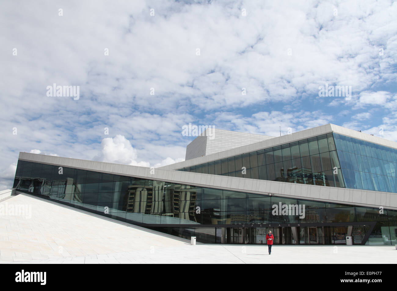 Entrance of opera house in oslo hi-res stock photography and images - Alamy