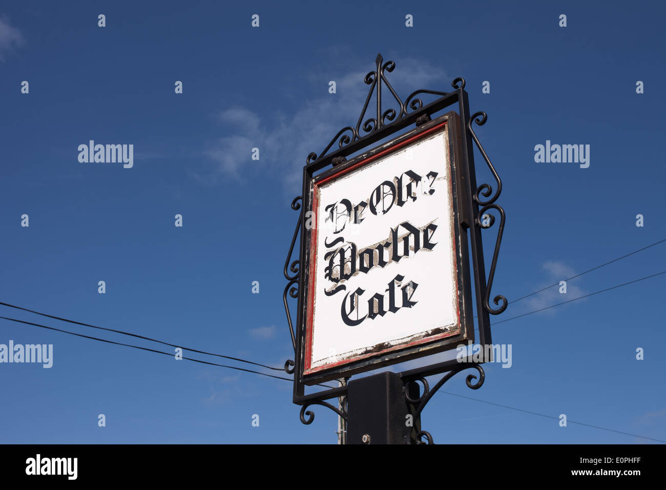 Ye olde worlde cafe sign hi-res stock photography and images - Alamy