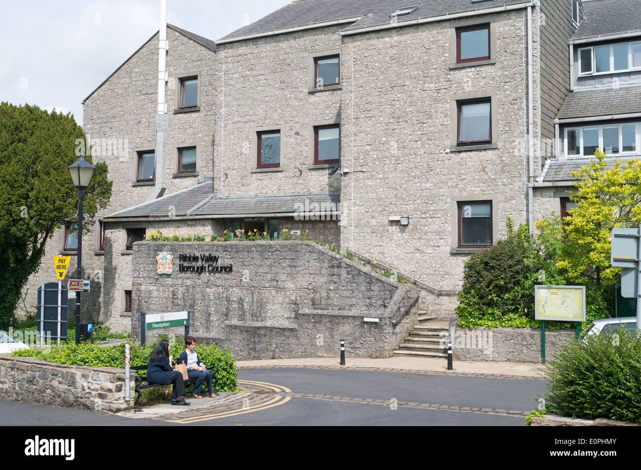 Ribble Valley Borough Council building in Clitheroe, Lancashire ...