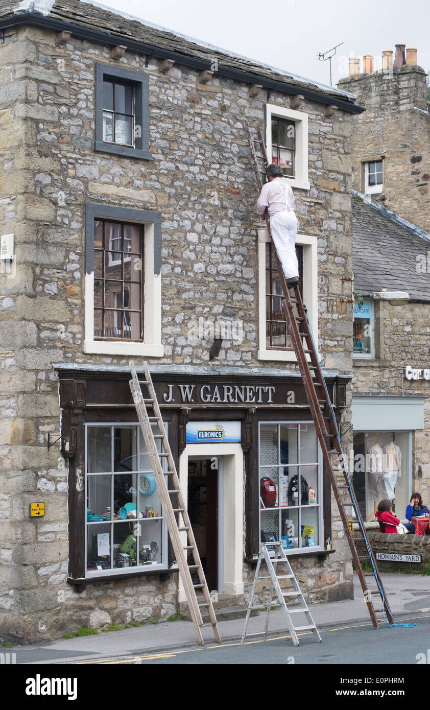 Working with ladders hi-res stock photography and images - Alamy